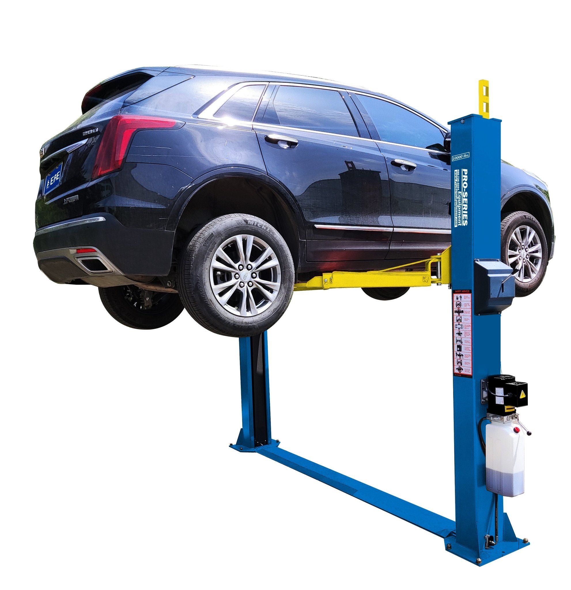 PSEBP-10SL 10,000 LB. 2 Post Base Plate Lift – Pro-Series Equipment